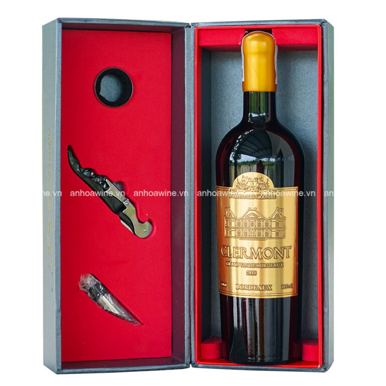 Set QuÀ TẶng Hộp Gỗ 2 Chai Rượu Vang Pháp Chales Gary An Hòa Wine